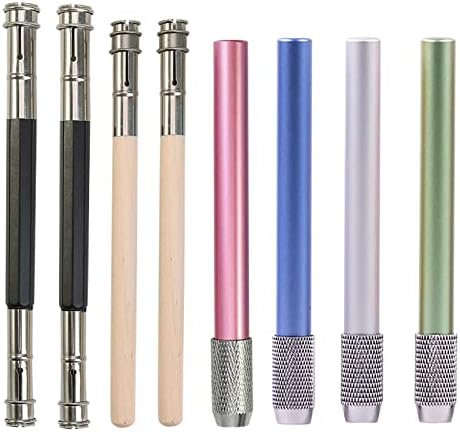 12 Pieces Wooden Pencil Extenders Art Pencil Lengthener Crayon ...