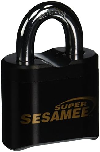 Sesamee K436 4 Dial Bottom Resettable Combination Brass Padlock with 1 ...