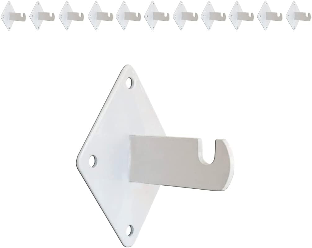 Amazon.com: DISPLAYS101 12-Pack White Gridwall Mount Brackets for Grid ...
