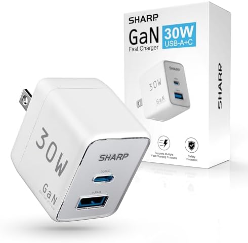 Amazon.com: Sharp USB C Charger, 2-Pack 20W, Dual Port (USB A+C ...