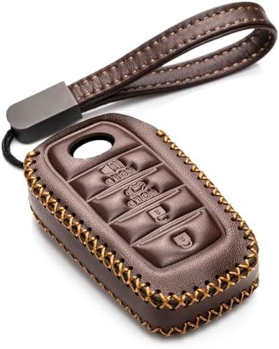 Amazon.com: Vitodeco Genuine Leather Smart Key Fob Case Compatible with ...