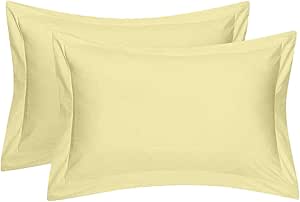 Amazon.com: Saferay Green Standard Pillow Sham Set of 2-Piece Pillow Shams 600TC 100% Egyptian ...