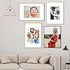 Amazon.com - Fkvat 8x12 Picture Frame Set of 4, Matted Black Simple ...