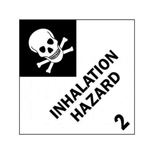 Amazon.com: Box Packaging "Inhalation Hazard - 2" Labels, 4" x 4" 500 ...