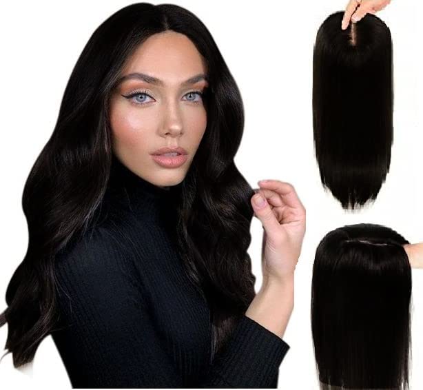 Verbier 3 Clip Scalp Cover Up Hair Topper/Hair Closure for Cover Scalp ...