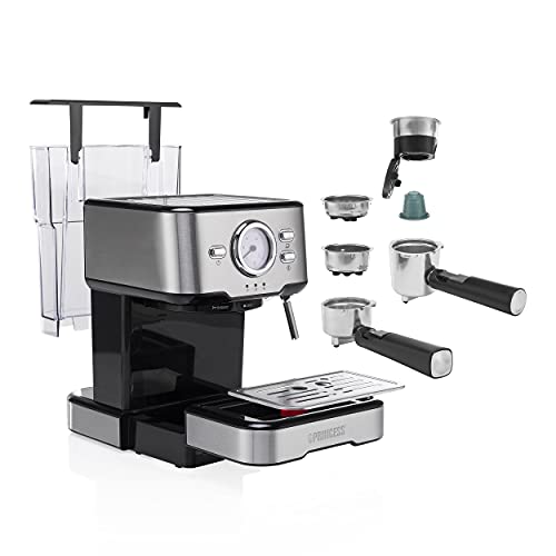Princess 249412 Espressomachine – Met melkopschuimpijpje voor cappucino ...