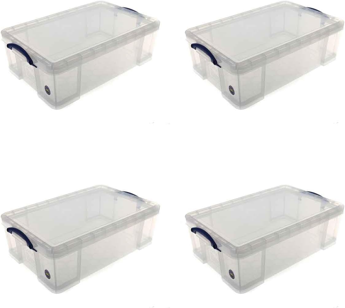 Really Useful 84 Litre Versatile Clear Storage Box: Stackable ...