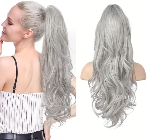 Amazon.com : LONAI Claw Clip Ponytail Extension for Women 24 Inch Curly ...
