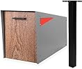 Amazon.com: Ilyapa Modern Mailbox with Angle Design Post Mount - Metal ...