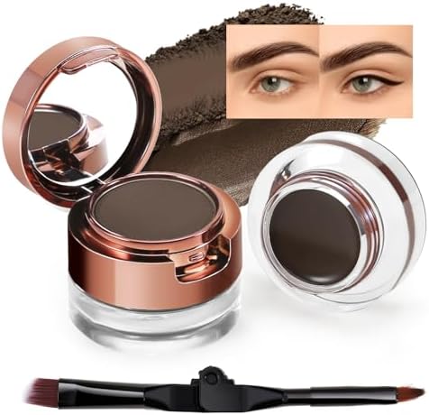 Amazon.com : AFGHOUZ Cream Eyebrow Duo Kit, Brow Powder and Eyeliner ...