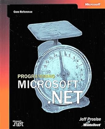 Programming Microsoft .NET : Prosise, Jeff: Amazon.in: Books