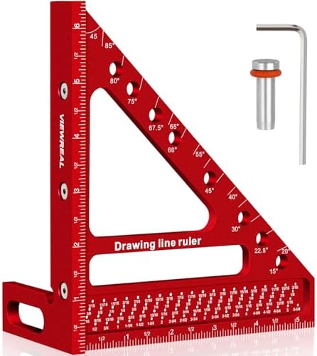 Aluminum Alloy square for woodworking Miter Scriber T Ruler 45/90 ...