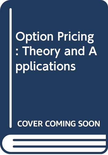 Option Pricing: Theory and Applications by Brenner, Menachem