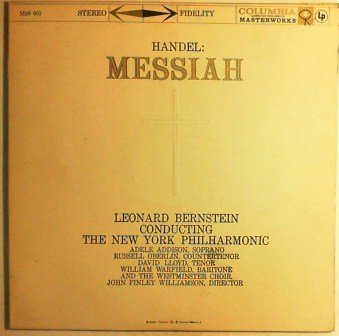 Amazon.com: Messiah - Handel - Vinyl Record Set: CDs & Vinyl