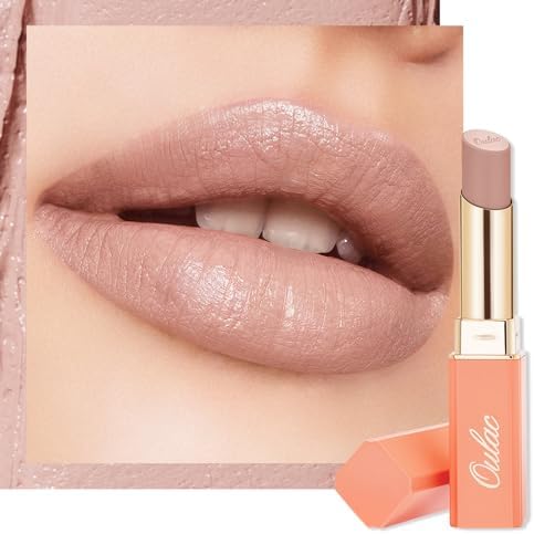 Amazon.com : Oulac Beige Lipsticks for Women, Pale Nude Matte Lip Base ...