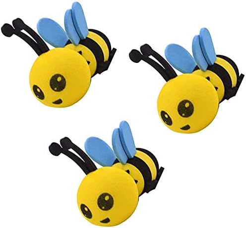 3 Pcs Car Aerial Toppers Cute Honey Bee Aerial Balls Happy Face Bumble ...
