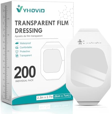 Amazon.com: 200 Packs Transparent Film Dressing 2.375" x 2.75 ...