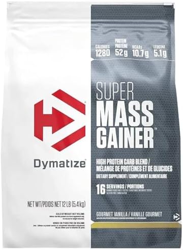 Amazon.com: Dymatize Super Mass Gainer Proteína en polvo, vainilla ...