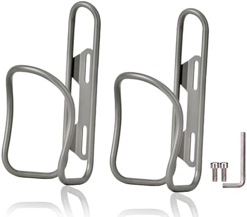Amazon.com: Titanium Bike Water Bottle Cages, 2-Pack, Lightweight and ...