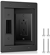 Amazon.com: ELECPOW in-Wall Outlet Relocation Kit Recessed Power Box ...