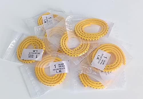 PVC Ferrules (Numbered 0 to 9) 2.5mm : Amazon.in: Computers & Accessories