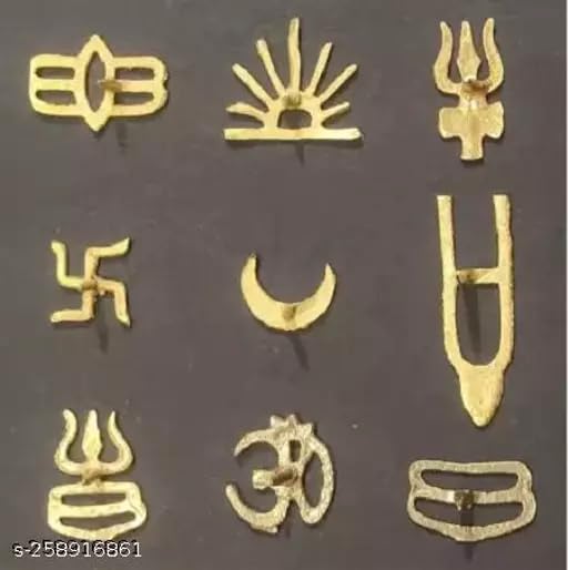 Tilak Stamp (Pack of 10) Different Religious Symbol Forehead Tilak ...