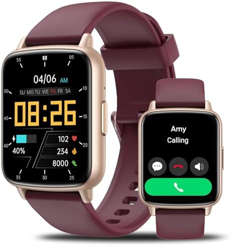 Amazon.com: Smart Watch for Men Women Fitness: Make/Answer Call Smart ...