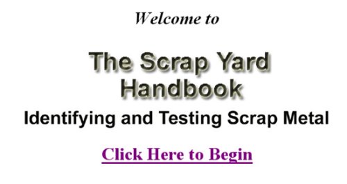 Amazon.com: Scrap yard handbook identifying and testing scrap metal ...