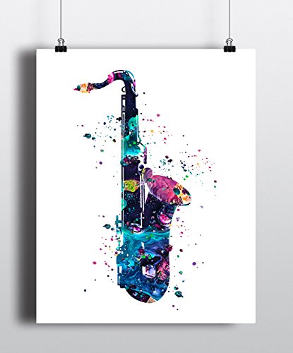Amazon.com: Saxophone Poster (UNFRAMED) (12x18) : Handmade Products