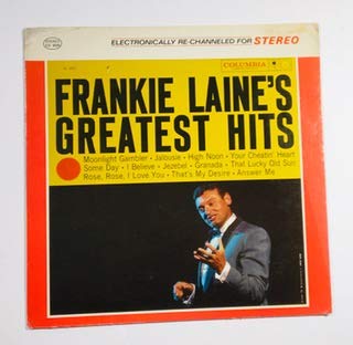 Frankie Laine Greatest Hits LP-Vinyl Record: unknown author: Amazon.com ...