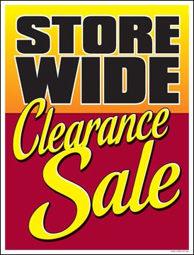 Amazon.com : Store Wide Sale Window Sale Sign | Clearance Posters ...