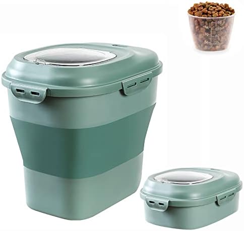 Amazon.com: Dog Food Storage Container, 30 Lb Pet Cat Pantry Plastic ...