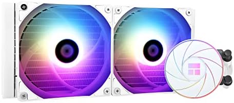 Thermalright FW 240 White ARGB CPU Water Cooler,Double PWM Fans Water ...