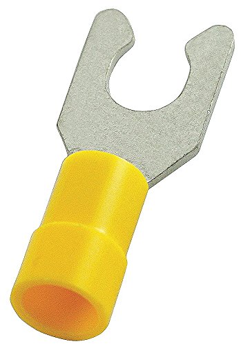 Power First 4FRD8 Terminal, Lock Fork, 12-10AWG, 1/4Stud, PK50: Amazon ...