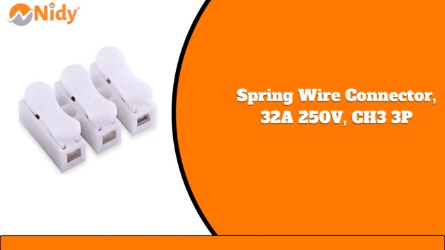 Watch CW-CH-3 Spring Wire Connector, 32A 250V, CH3 3P on Amazon Live