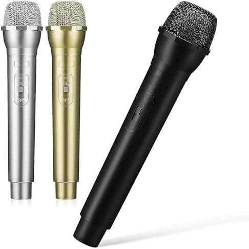 Amazon.com: JOINPAYA 3pcs Fake Microphone Props: Pretend Play Plastic ...