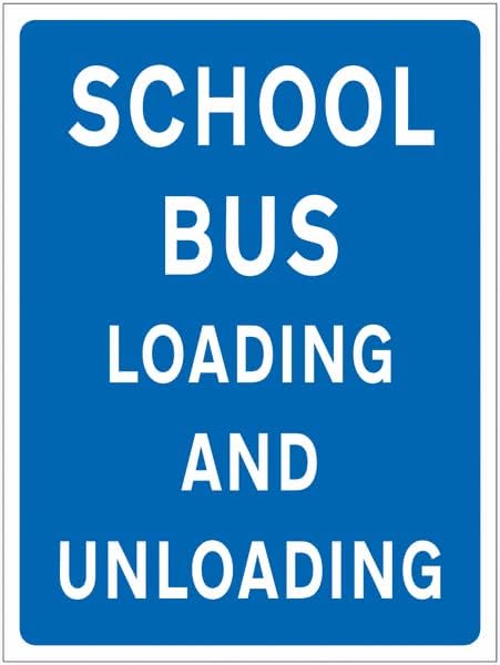 Amazon.com: Unloading/Loading Area for School Bus Parking & Traffic ...