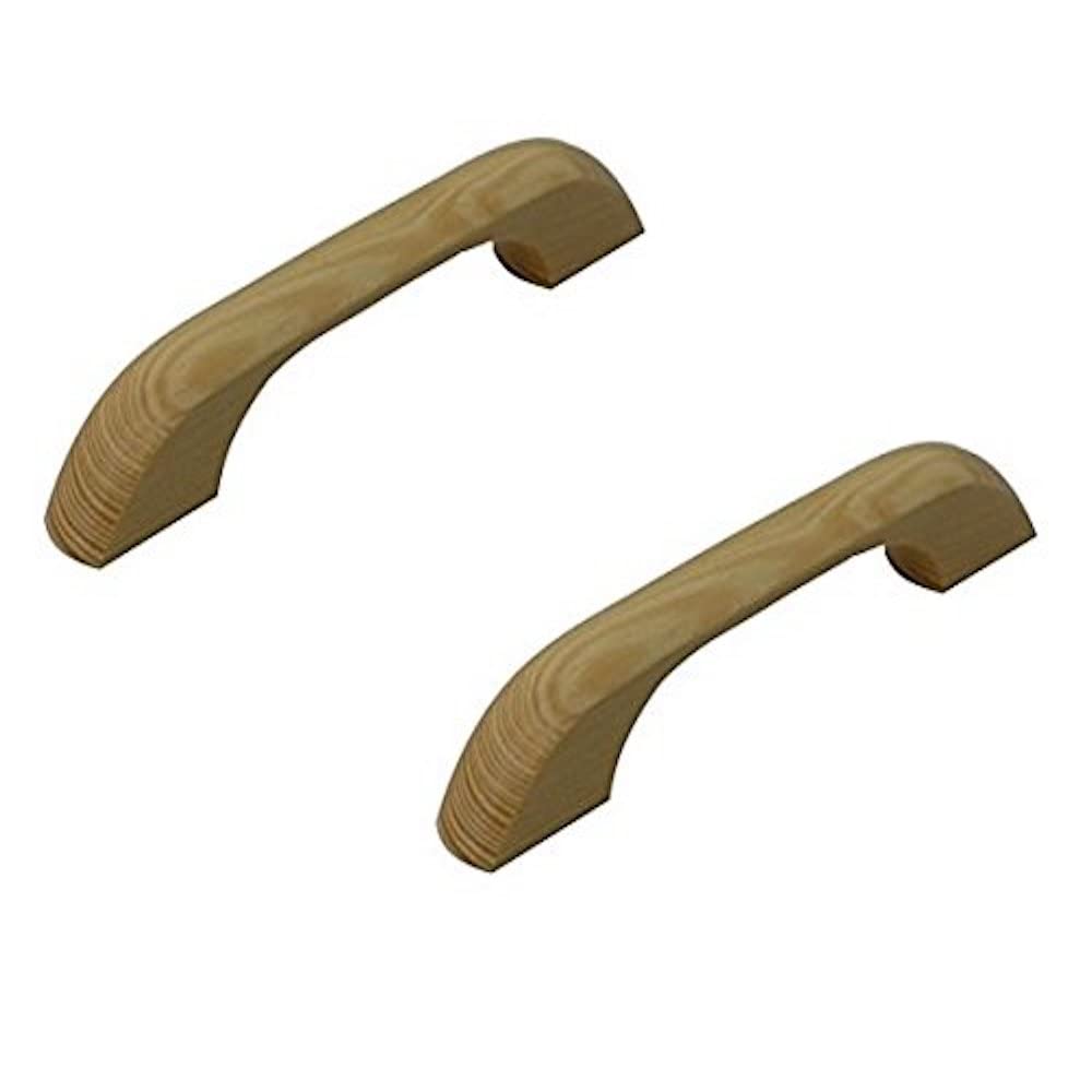 Merriway BH03368 (2 Pcs) Wood Oak 'D' Cupboard Cabinet Drawer Pull ...