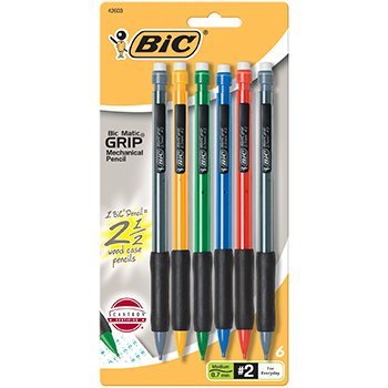 BIC 2 X USA INC BICMPGP61 MATIC GRIP 6PK ASST MECHANICAL : Amazon.in ...