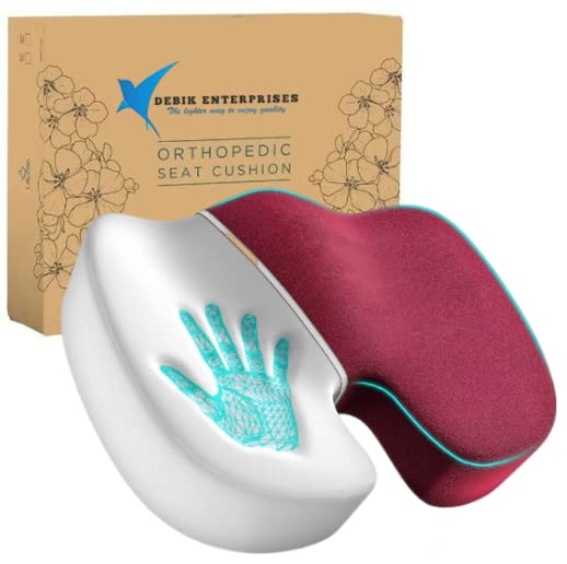 DEBIK | Orthopedic Coccyx Seat Cushion for Tailbone & Sciatica Pain ...