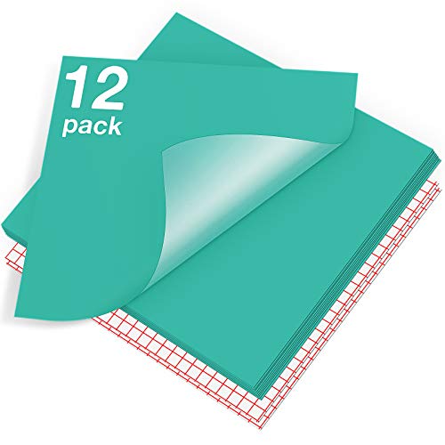 HTVRONT Turquoise Permanent Vinyl, 12 Pack Turquoise Vinyl for Cricut ...