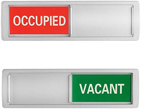 ULTECHNOVO Available/In Use Privacy Sign, Vacant Occupied Door Sign Do ...