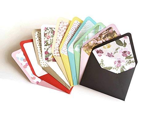 Amazon.com: A2 Envelopes with Assorted Liners/Lined flap envelopes ...