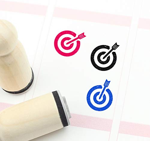 Amazon.com: Target Rubber Stamp, Archery Stamp, Cute Target Stamp ...
