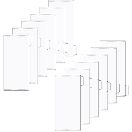 Amazon.com : 2 Set A6 Cash Envelopes with Index Dividers 6-Tab Zipperless Frosted PP No-Hole ...