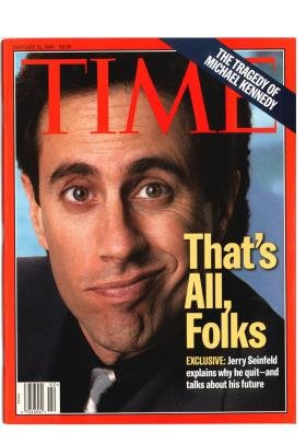 Time Magazine January 12 1998 That's All, Folks Jerry Seinfeld * The ...