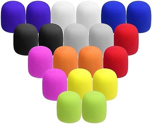 Amazon.com: 20Pcs Microphone Foam Covers Thick Handheld Stage ...