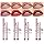4 Pcs Matte Lipstick Lip Liner Pastes Lipstick Easy to Color Lip Liner ...