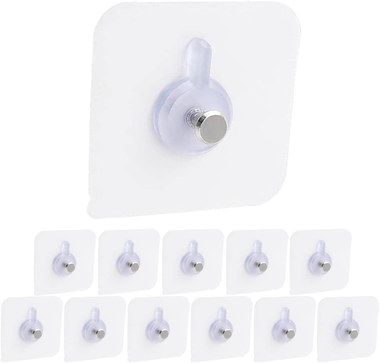 Hetjosee Adhesive Wall Hook 12pcs No Damage Picture Hanging Hooks ...
