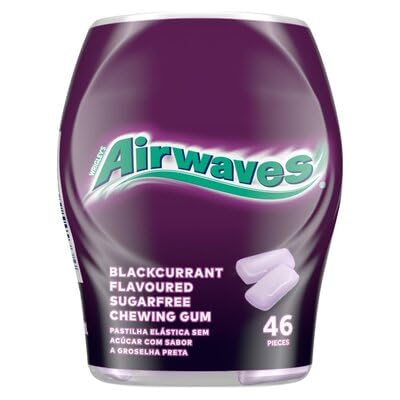 Wrigley's AirWaves Blackcurrant Flavoured Sugar-Free Chewing Gum 46 ...